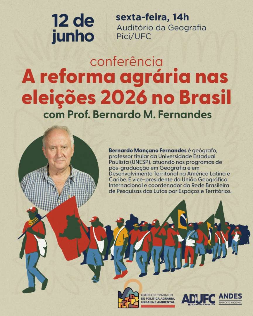 ELEIÇÕES E REFORMA AGRÁRIA — Prof. Bernardo Mançano realiza palestra na ...